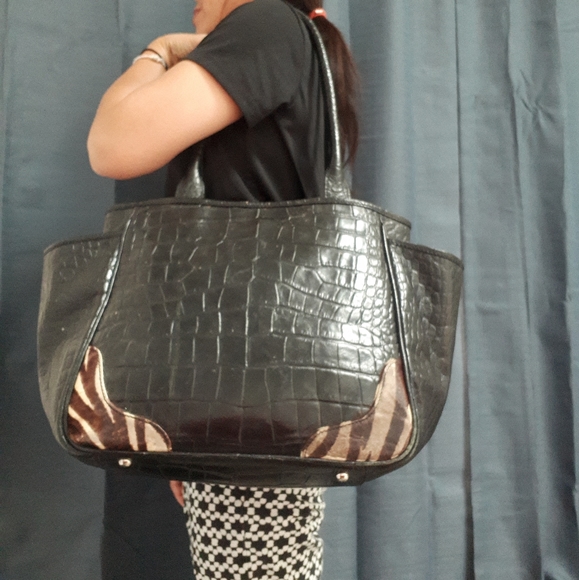 Michael Rome | Bags | Michael Rome Design Coco Embossed Pattern Cow ...